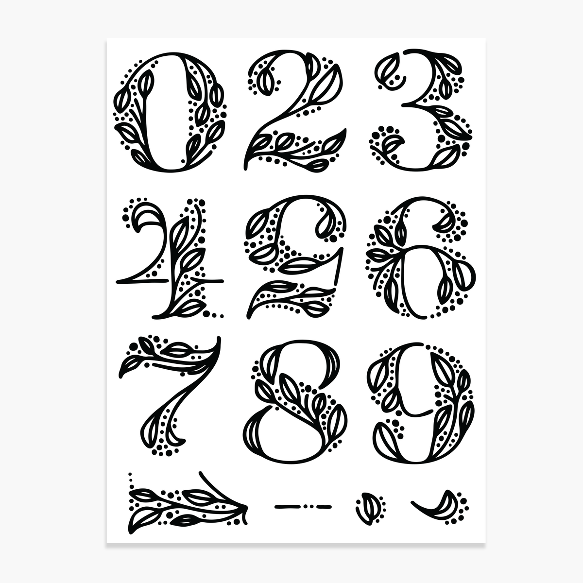 Rosemary Numbers – Paper Person